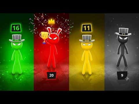 Stickman Party-Tournament Mode 1-4 Players Random/ Gameplay Walkthrough MiniGames Updata