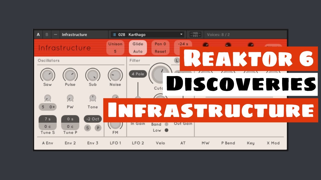 Reaktor 6 Discoveries: Infrastructure - Powerful Virtual Analog ...