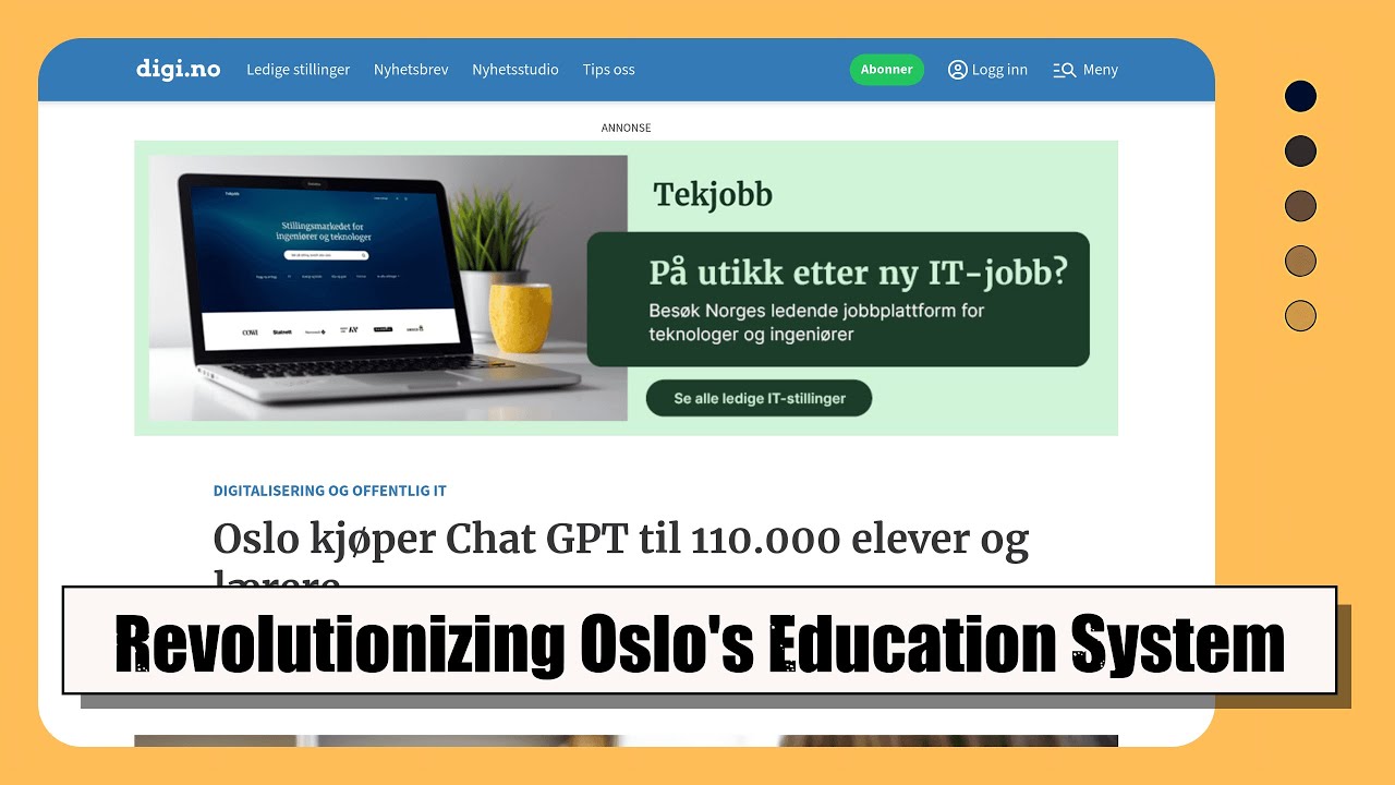 Oslo Schools Embrace ChatGPT: Transforming Education for 110k Students & Teachers - YouTube