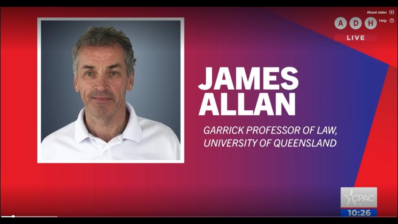 CPAC 2022 Professor James Allan - YouTube