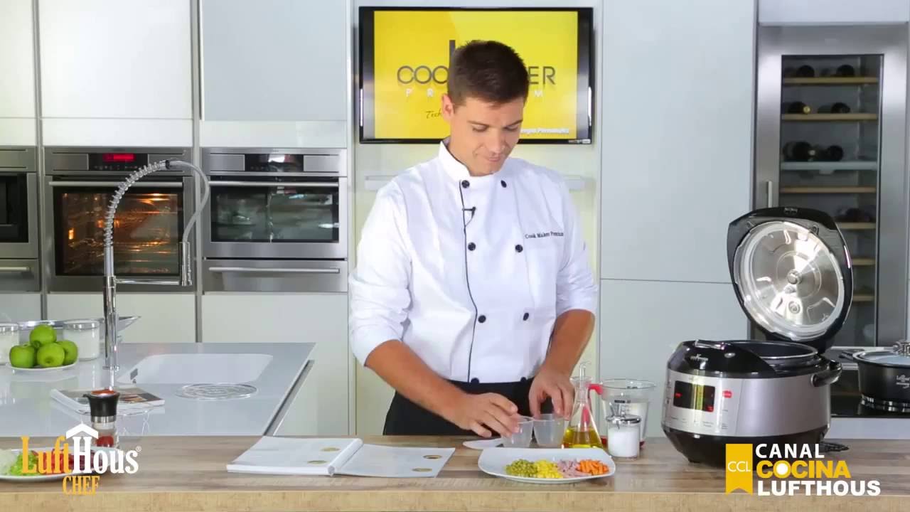 Receta arroz tres delicias con cook maker premium, Discusal Hogar - YouTube