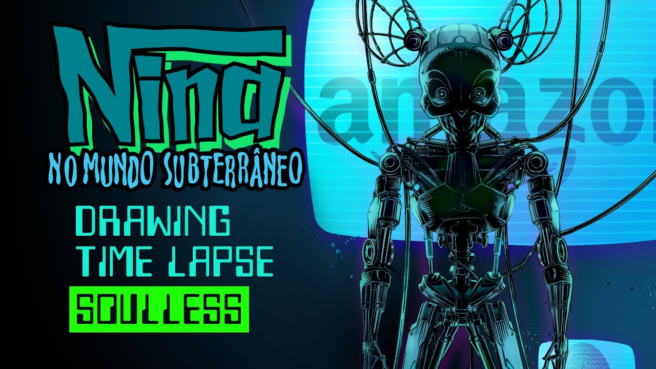 Digital drawing time lapse: Soulless - YouTube