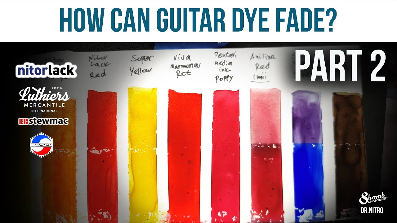 How can guitar dye fade. PART 2 - YouTube