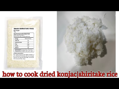 How to cook dried konjac rice|Shiritake rice - YouTube