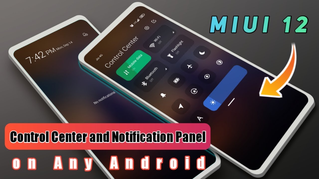 {Without Root} Miui 12 Notification Bar and Control Center on Any ...