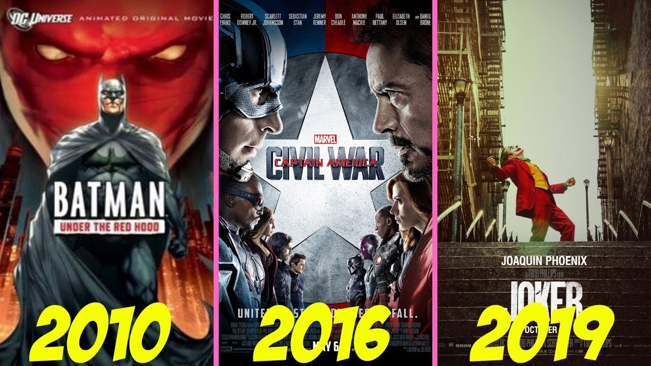 The Best Comic Book Movie From Each Year of The Decade - YouTube