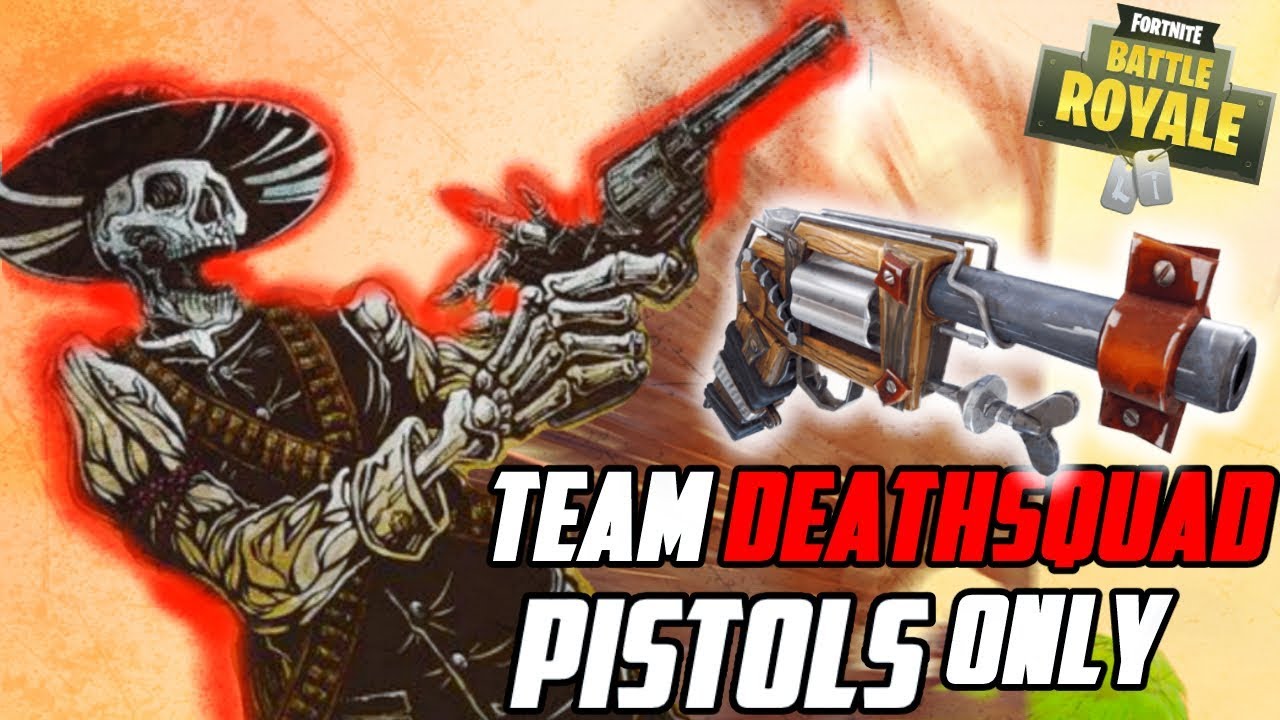 Craziest Pistols Only Game With Deathsquad! (Fortnite Battle Royale ...