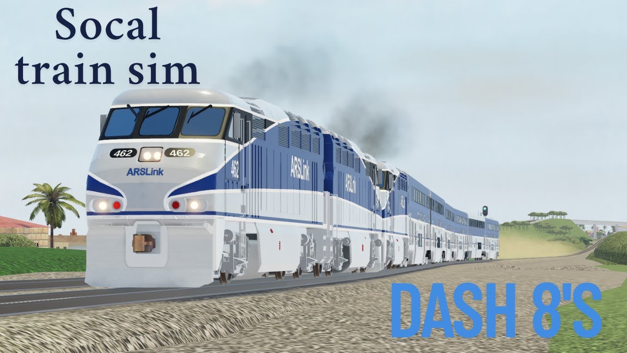 dash 8 socal train simulator - YouTube