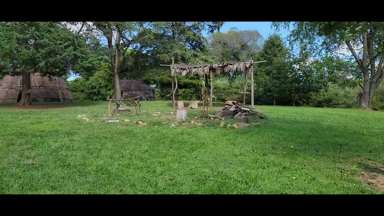 Native American Area At The Frontier Culture Museum! - YouTube