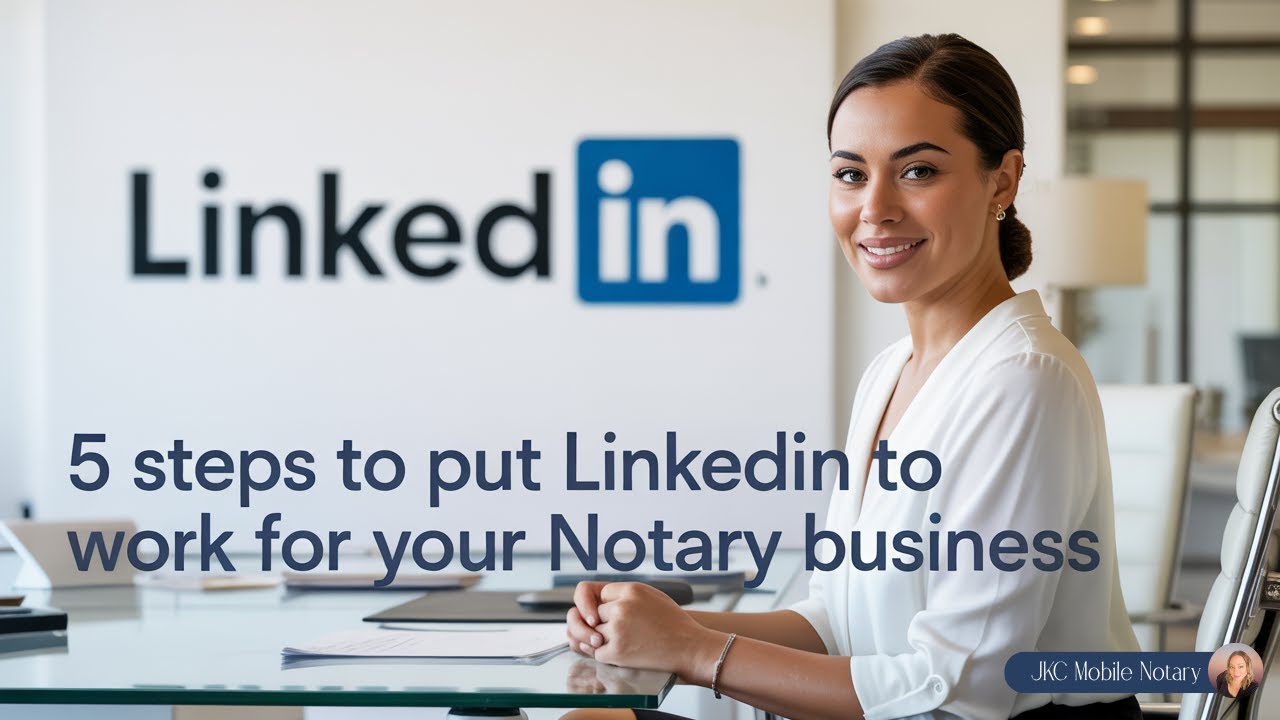 5 Steps to Put LinkedIn to Work for Your Notary Business - YouTube