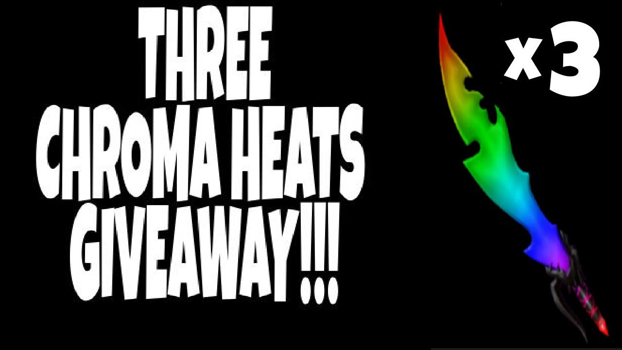 GIVING AWAY THREE FREE CHROMA HEATS! (Murder Mystery 2) - YouTube