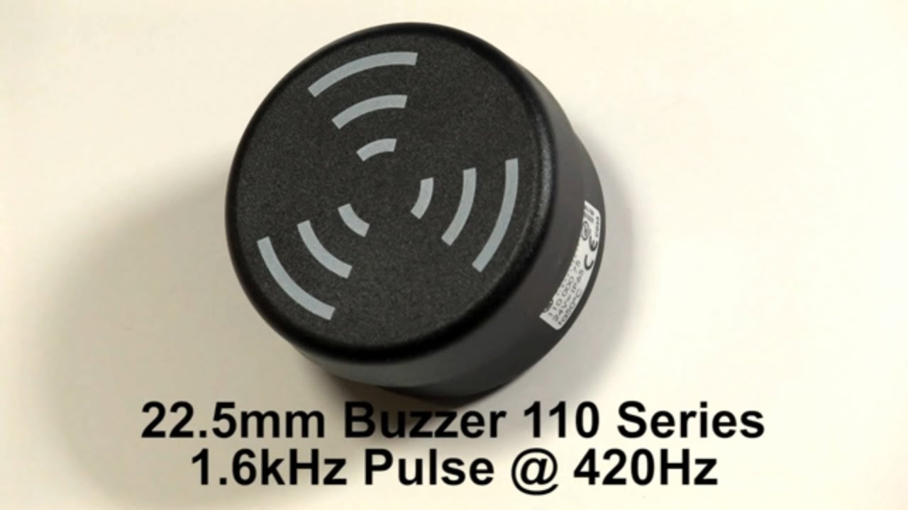 Werma 22.5mm Buzzer 110 Series with 8 Tones from AutomationDirect - YouTube