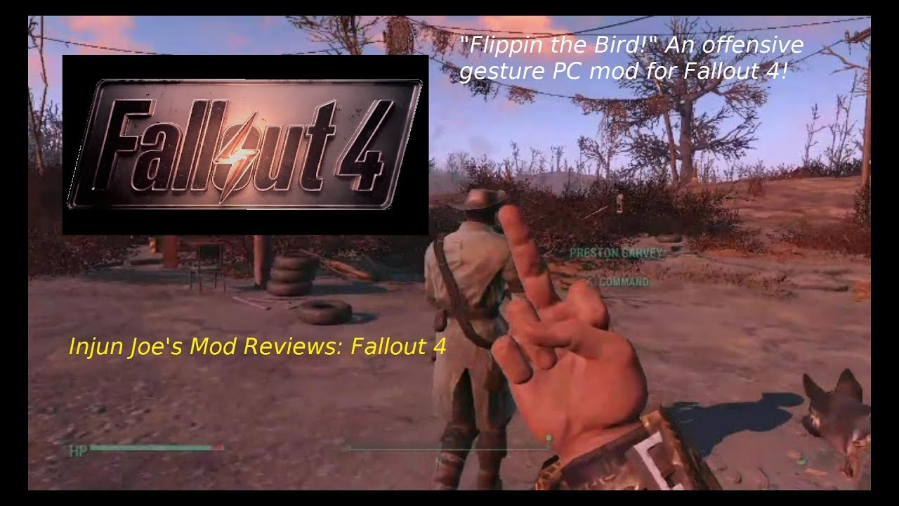 "Flippin the Bird" in Fallout 4 Forbidden mods. - YouTube