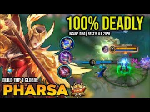 PHARSA BEST BUILD 2025 | BUILD TOP 1 GLOBAL PHARSA GAMEPLAY | MOBILE ...