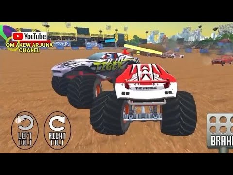 3D Monster Truck Dash Stunt | HD Derby Mode level 14| Game play 2025 ...