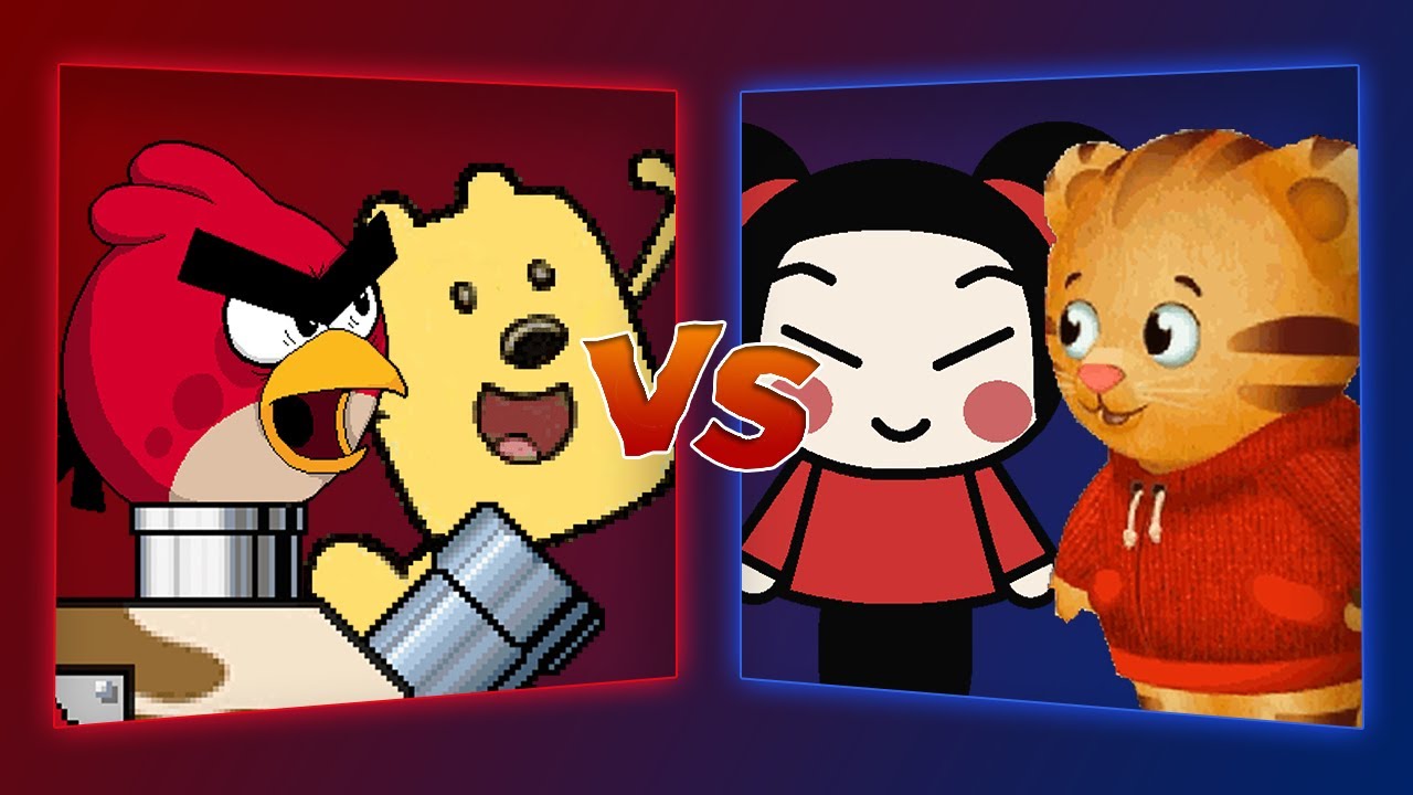 MUGEN Battle - Wubbzy/Angry Birds Tank vs Daniel Tiger/Pucca - YouTube