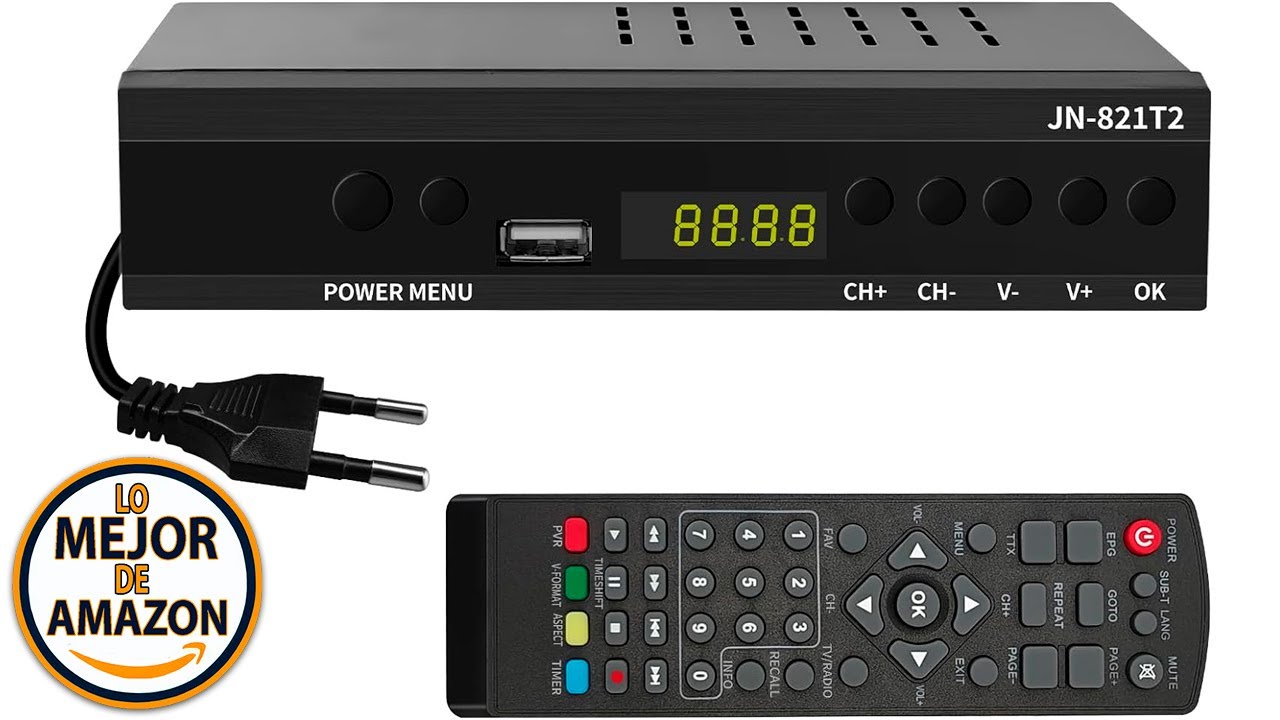 ¡RESEÑA COMPLETA de RECEPTOR DECODIFICADOR TDT JN-821T2! ¿VALE LA PENA ...