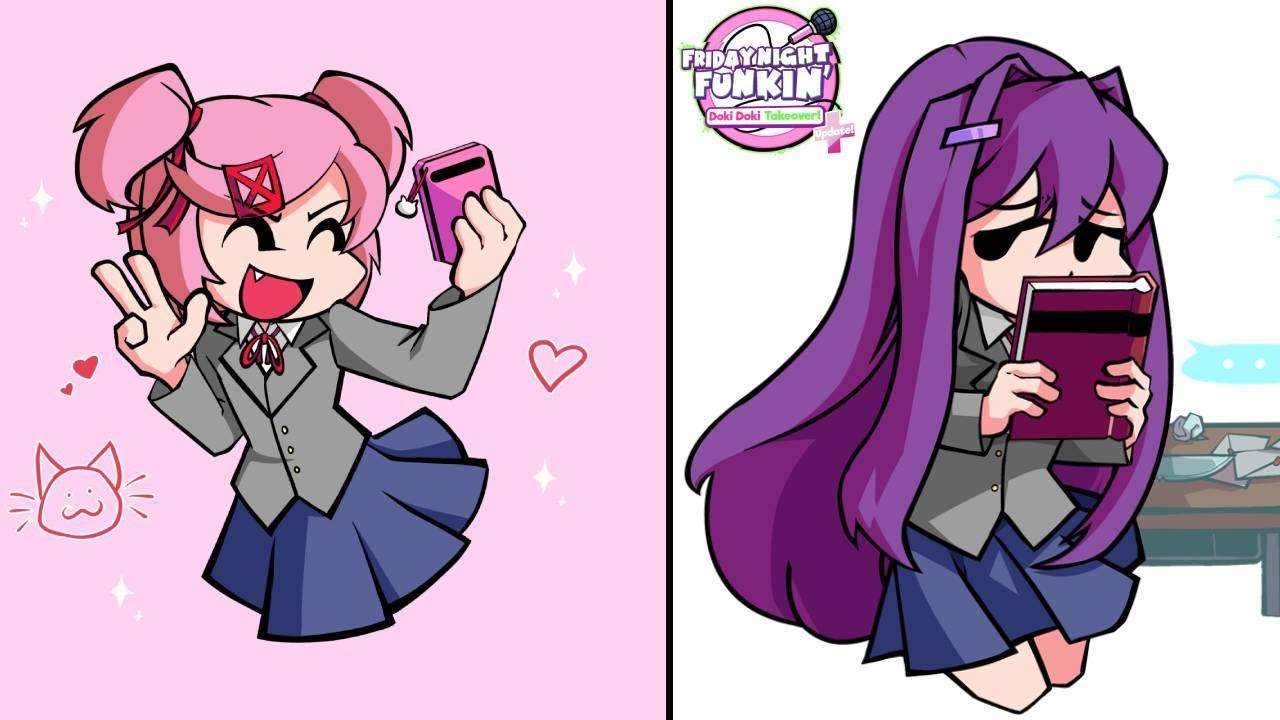 NATSUKI AND YURI FNF DDTO FULL WEEK?! - YouTube