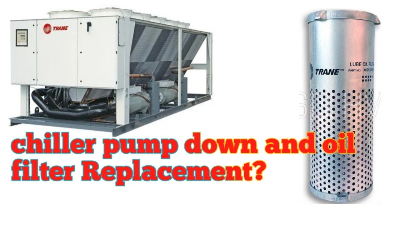 How to pump down chiller and Replacing oil filter| pump down chiller ...