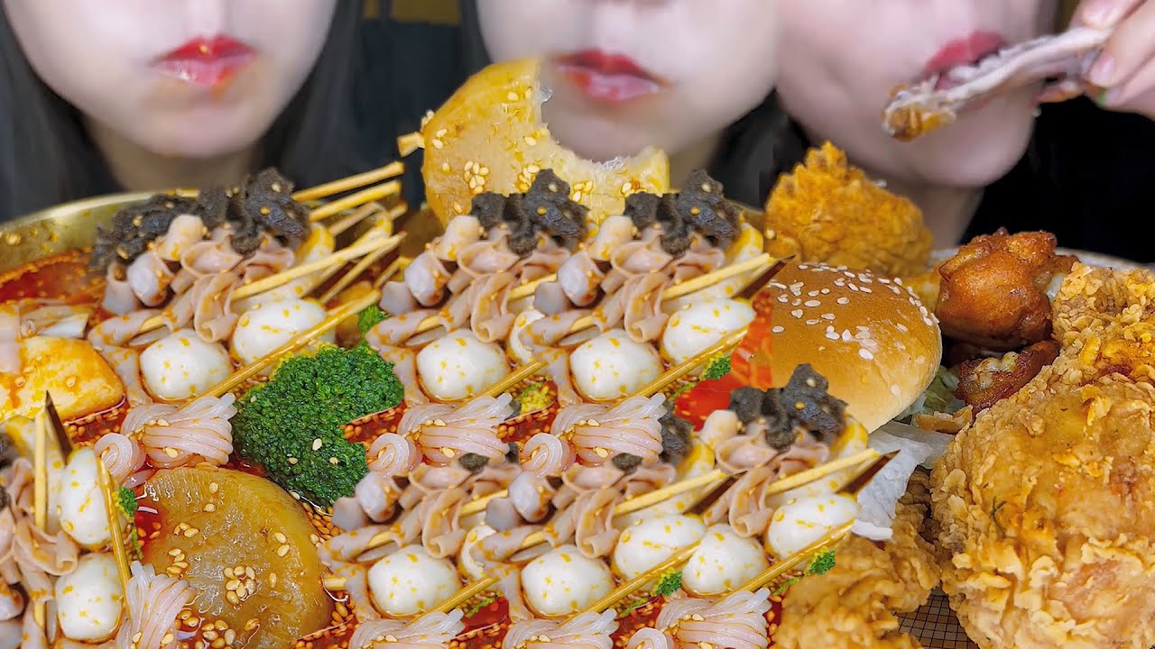 eating asmr mukbangs foods #192 - YouTube