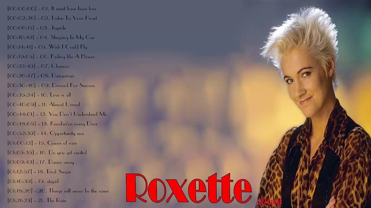 Roxette Greatest Hits || Best Songs Roxette Album 2020 - YouTube
