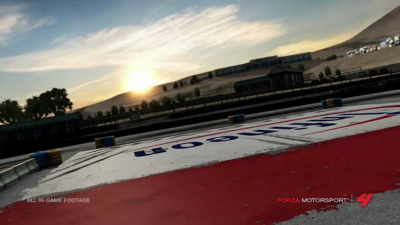 Le circuit Infineon Raceway dans Forza Motorsport 4 - YouTube