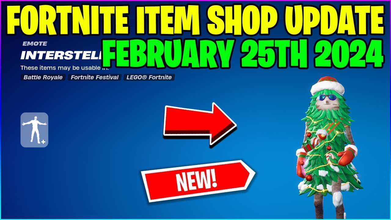 *NEW* INTERSTELLAR BASS EMOTE! Fortnite Item Shop [February 25th, 2024 ...