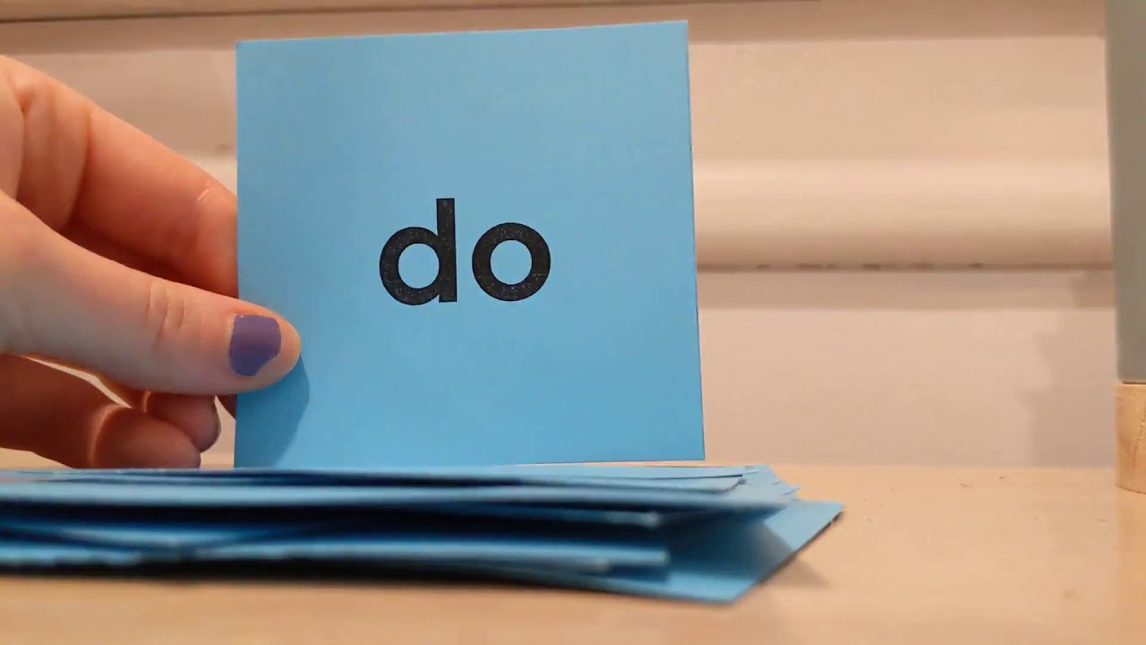 Sight Word Cards-Set 1 - YouTube