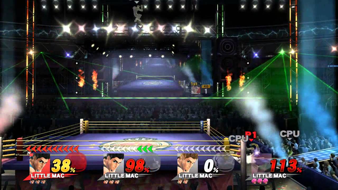 SSB4 - Boxing Ring - Stock - Normal Mode - Little Mac - YouTube