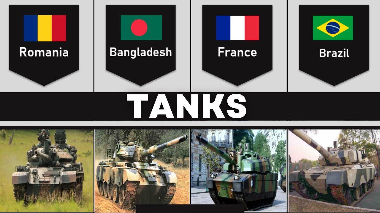 Tanks From Different Countries Comparison HD - YouTube