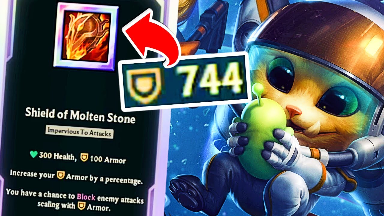 SHIELD OF MOLTEN STONE GAVE ME 700+ ARMOR IN ARENA!!! Season 14 Gnar ...