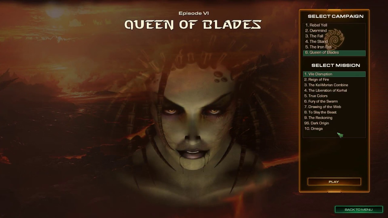 StarCraft: Mass Recall v6.2 - Queen of Blades 10 - Omega - YouTube
