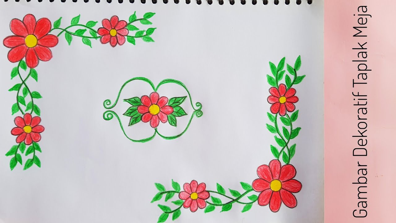Gambar Dekoratif Taplak Meja || Seni Rupa Kelas 4 SD Kurikulum Merdeka ...