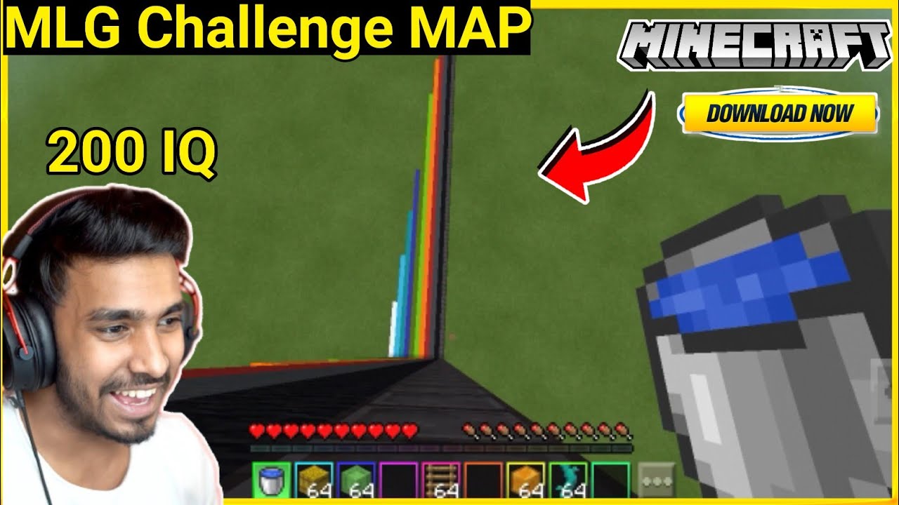 MLG Challenge Map For Minecraft Pe | MLG In MinecraftPe | #MLGINMINECRAFT | in Hindi | 2021 ...
