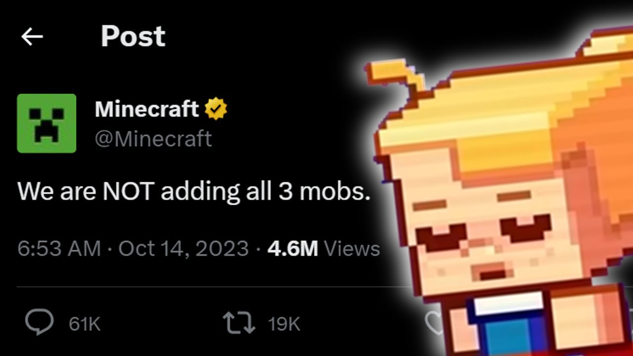 Mojang's response to the minecraft revolution... - YouTube