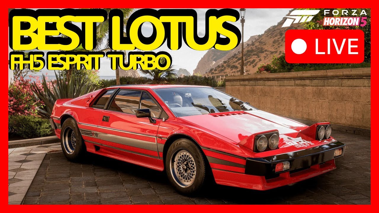 Forza Horizon 5 LIVE - BEST LOTUS - Lotus Esprit Turbo - YouTube