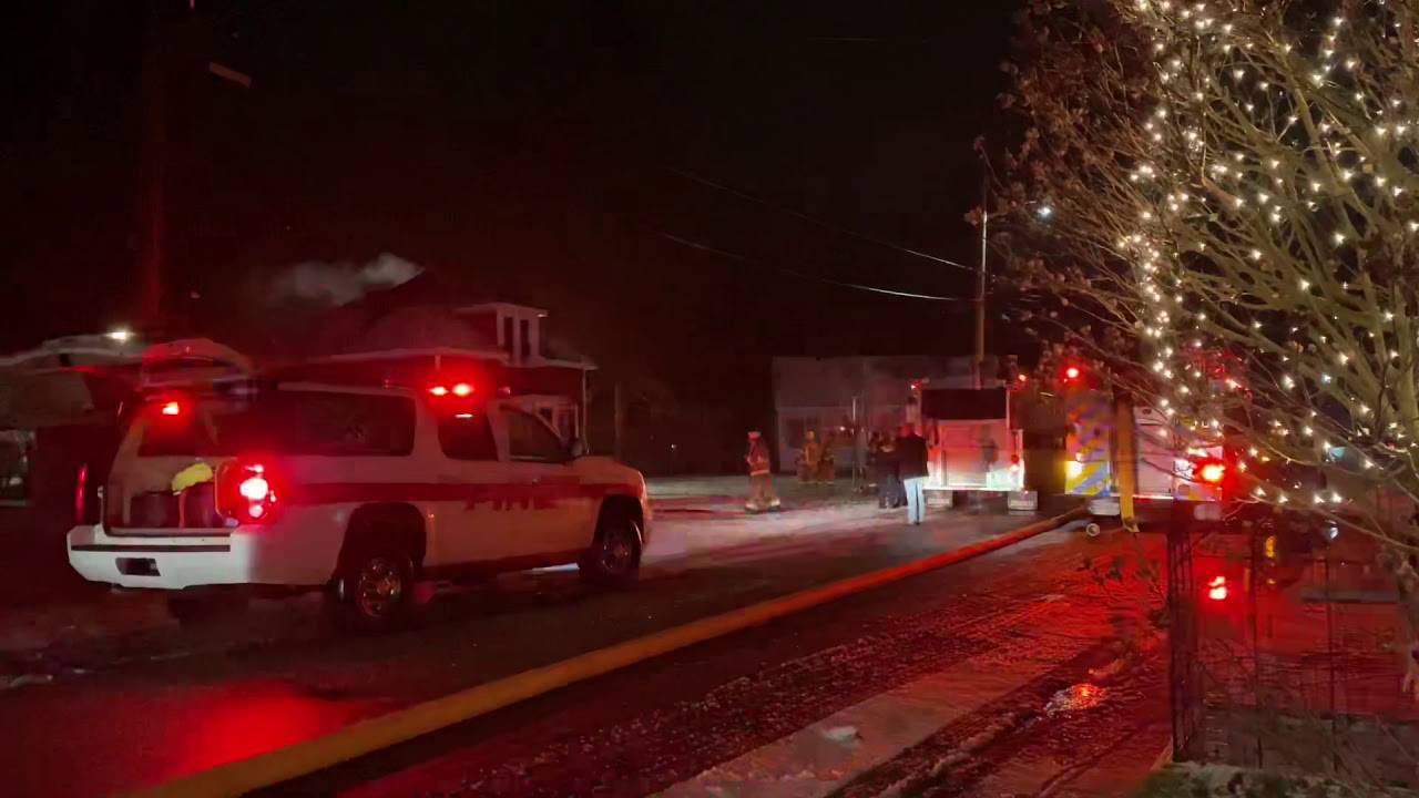 Structure Fire 1/1/21 Multiple Departments on scene - YouTube