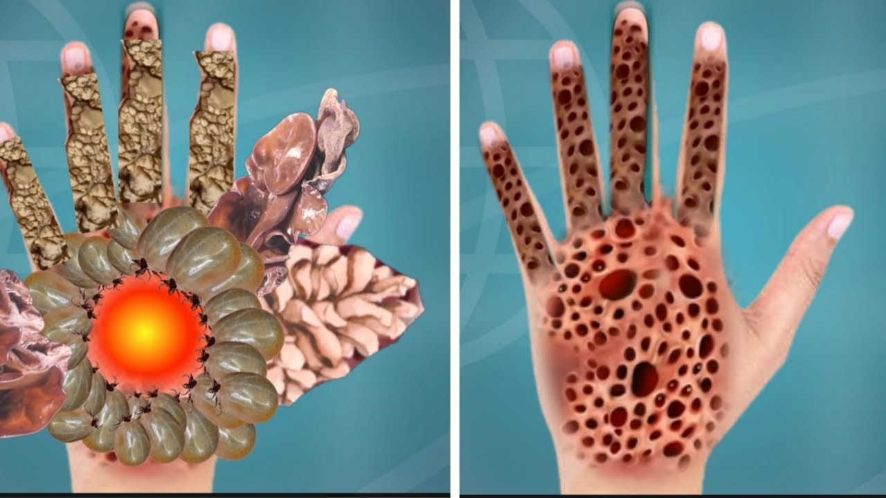 ASMR/Satisfying Fungus,Dog ticks,Barnacles Removal Animation/Severely ...