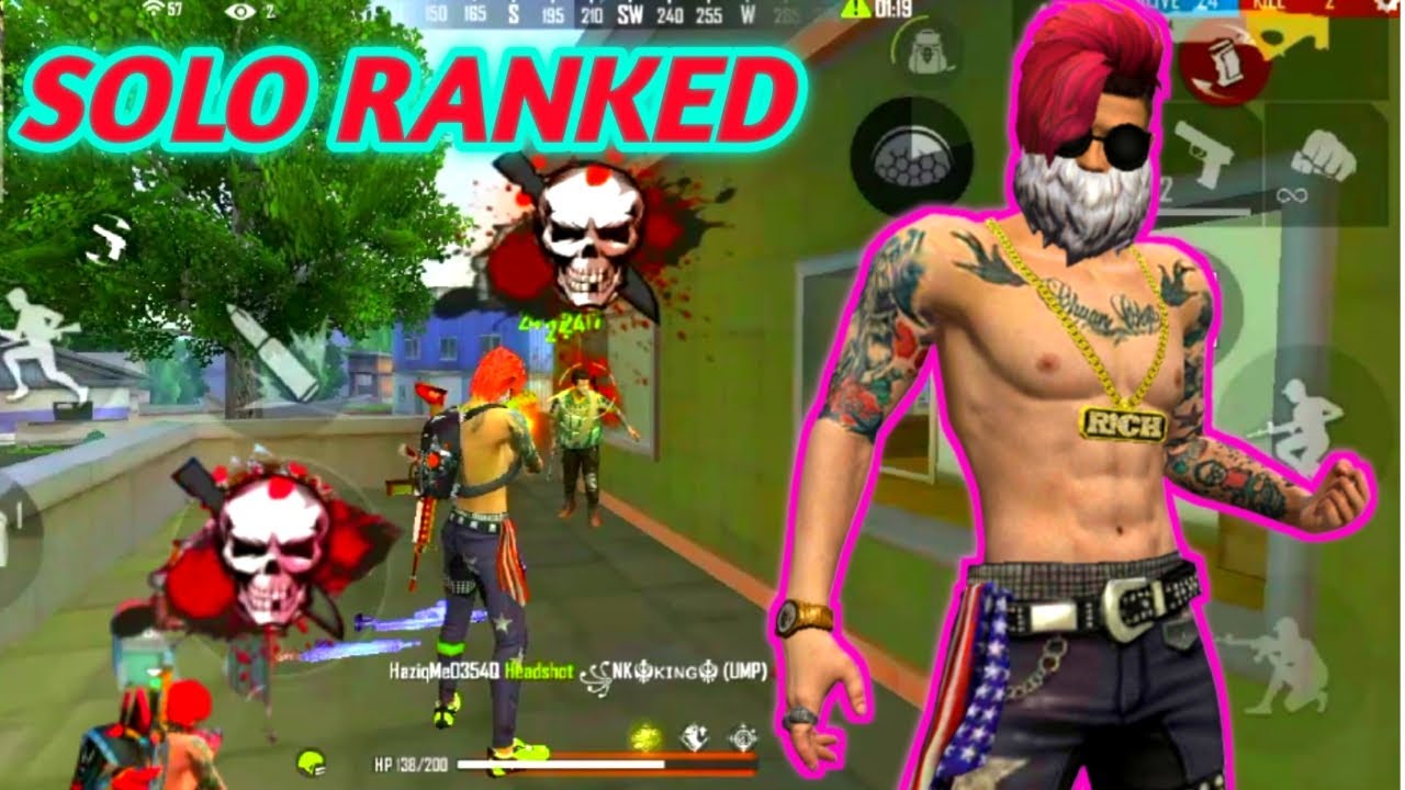 solo Ravan game play ranked with garena freefire - YouTube