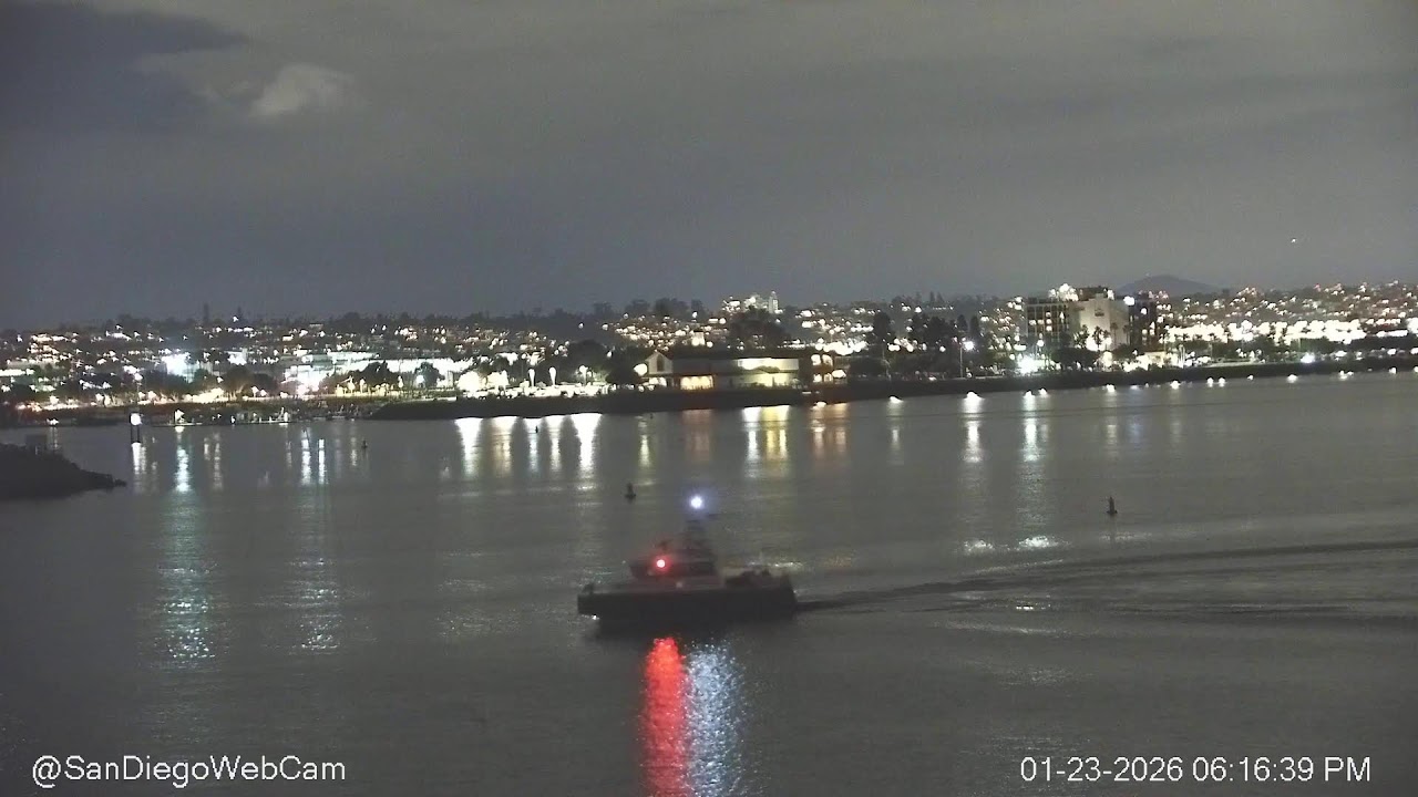 San Diego Shelter Island Live Web Cam 4K - YouTube