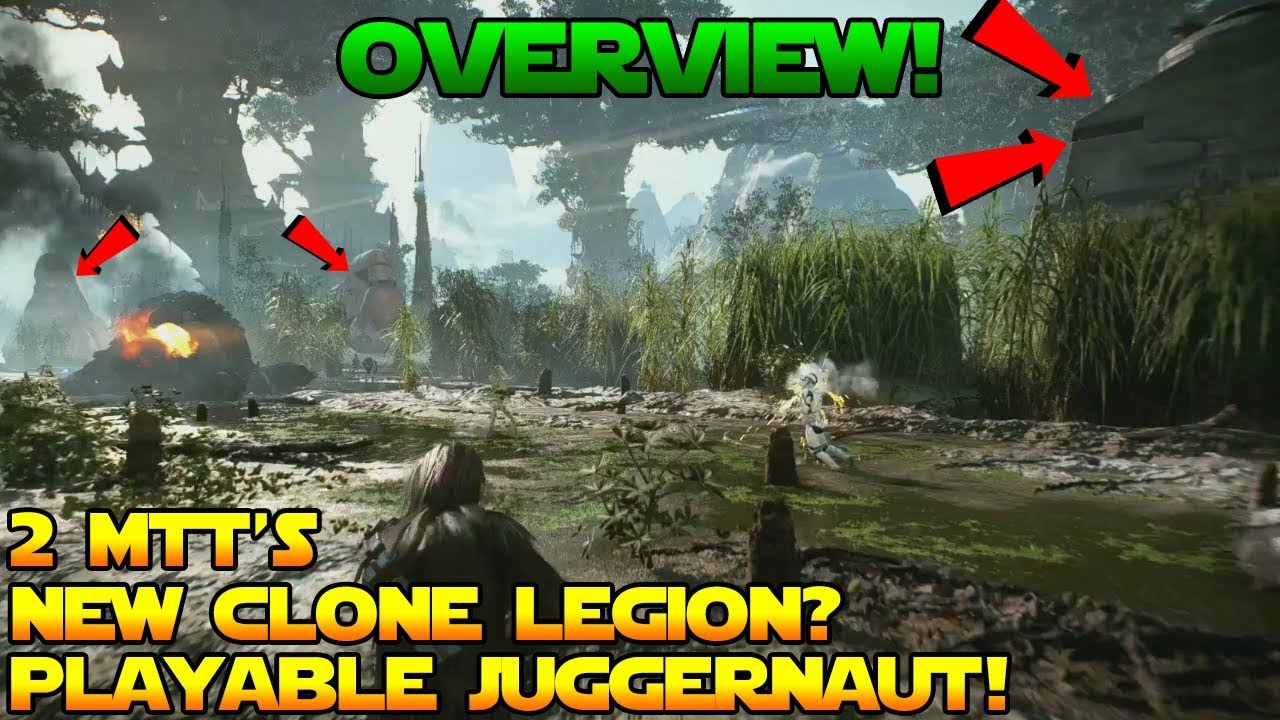 Battlefront 2 Kashyyyk NEWS! Juggernaut Tank, Clone Legions, MTT's and ...