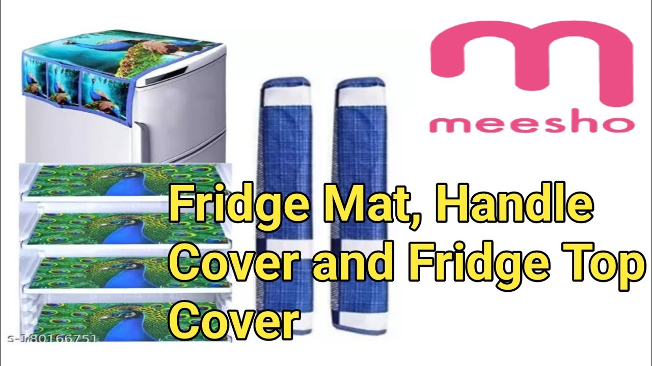 Fridge Cover | Fridge Combo 4 Fridge Mat, 2 Handle Cover and 1 Fridge ...