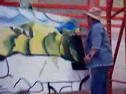 chris crossley come dine with me painting cubist landscape - YouTube