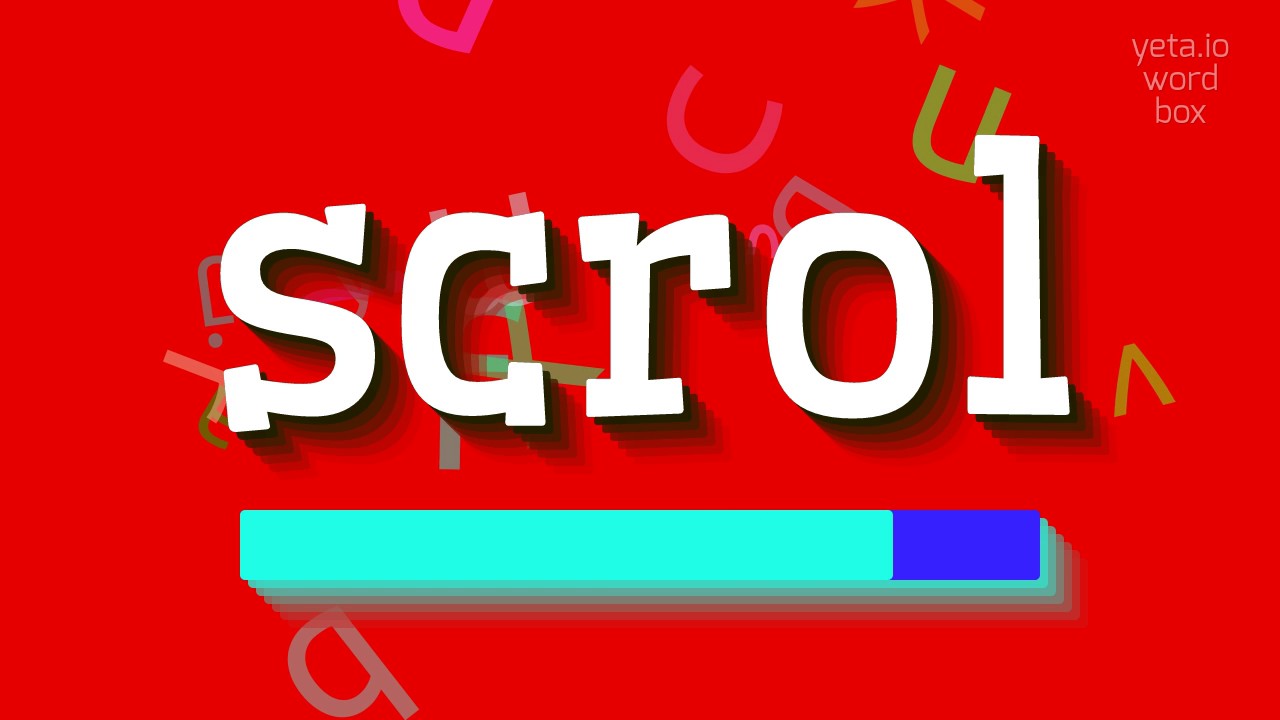 How to say "scrol"! (High Quality Voices) - YouTube
