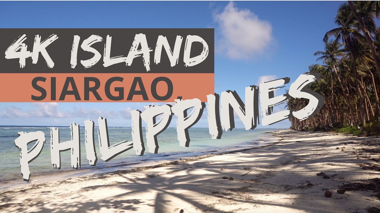 4K TROPICAL Island Beach | Relaxing Beach and Ocean Sounds | Siargao ...