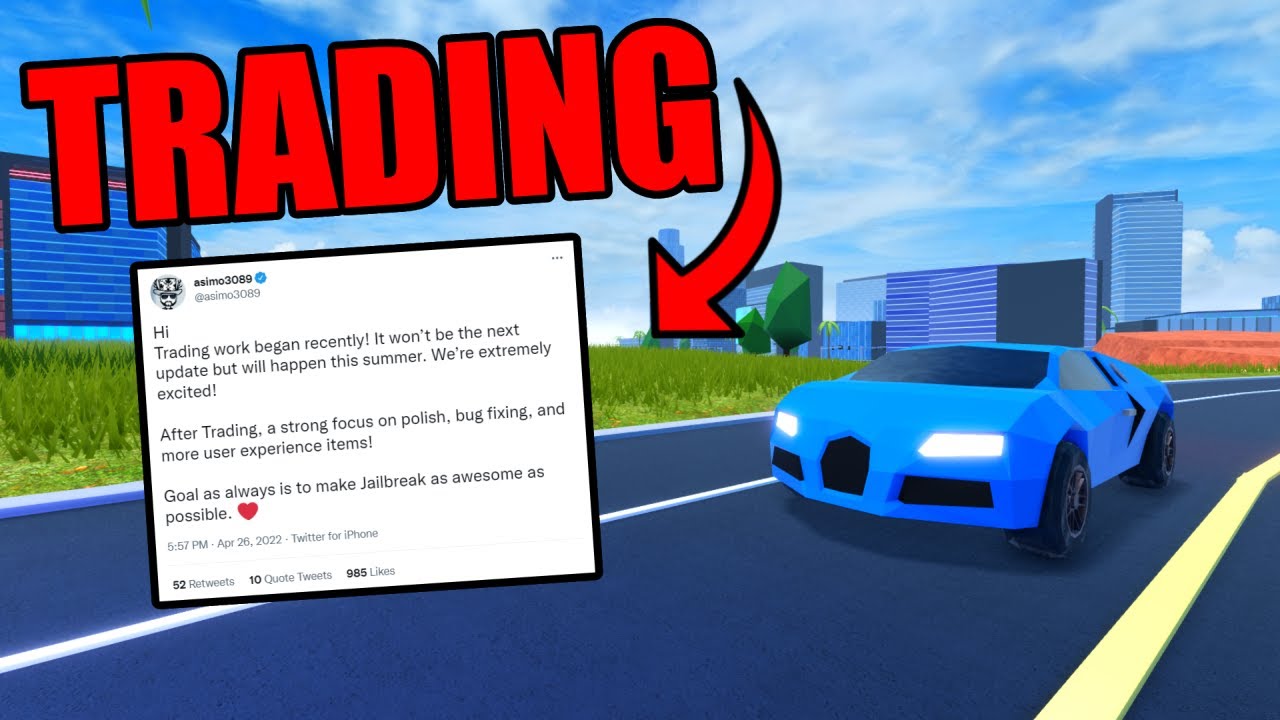 Jailbreak TRADING LEAKS & NEWS!! (Release Date CONFIRMED!) | Roblox ...