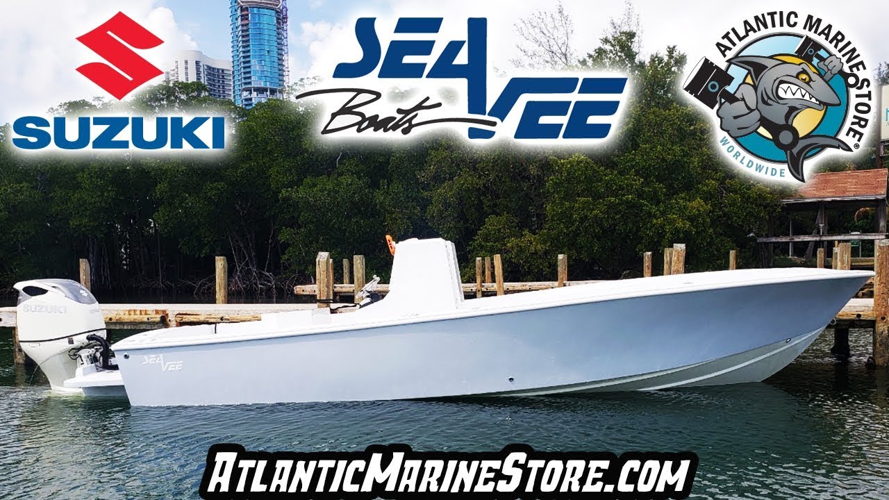 1978 25' SeaVee Repowered with a 350HP Suzuki - YouTube