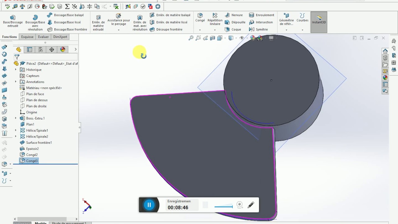 Création Mini fan sous solidworks - YouTube