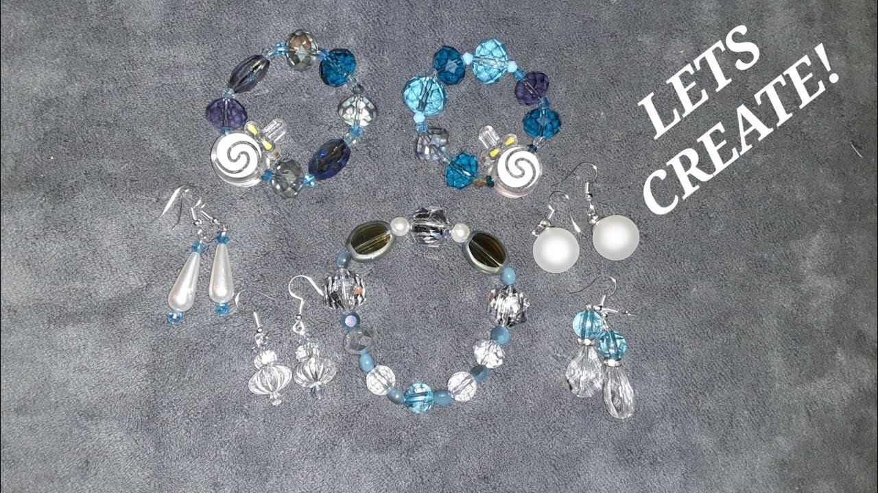 JEWELRY MAKING SIMPLE EARRINGS & BRACELETS / Easy Bead Along Tutorials ...