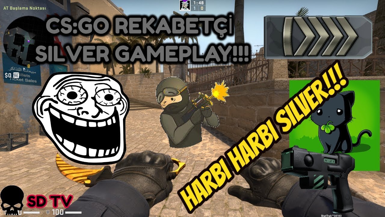 CS:GO SILVER GAMEPLAY!!! EĞLENCELİ REKABETÇİ!!! - YouTube